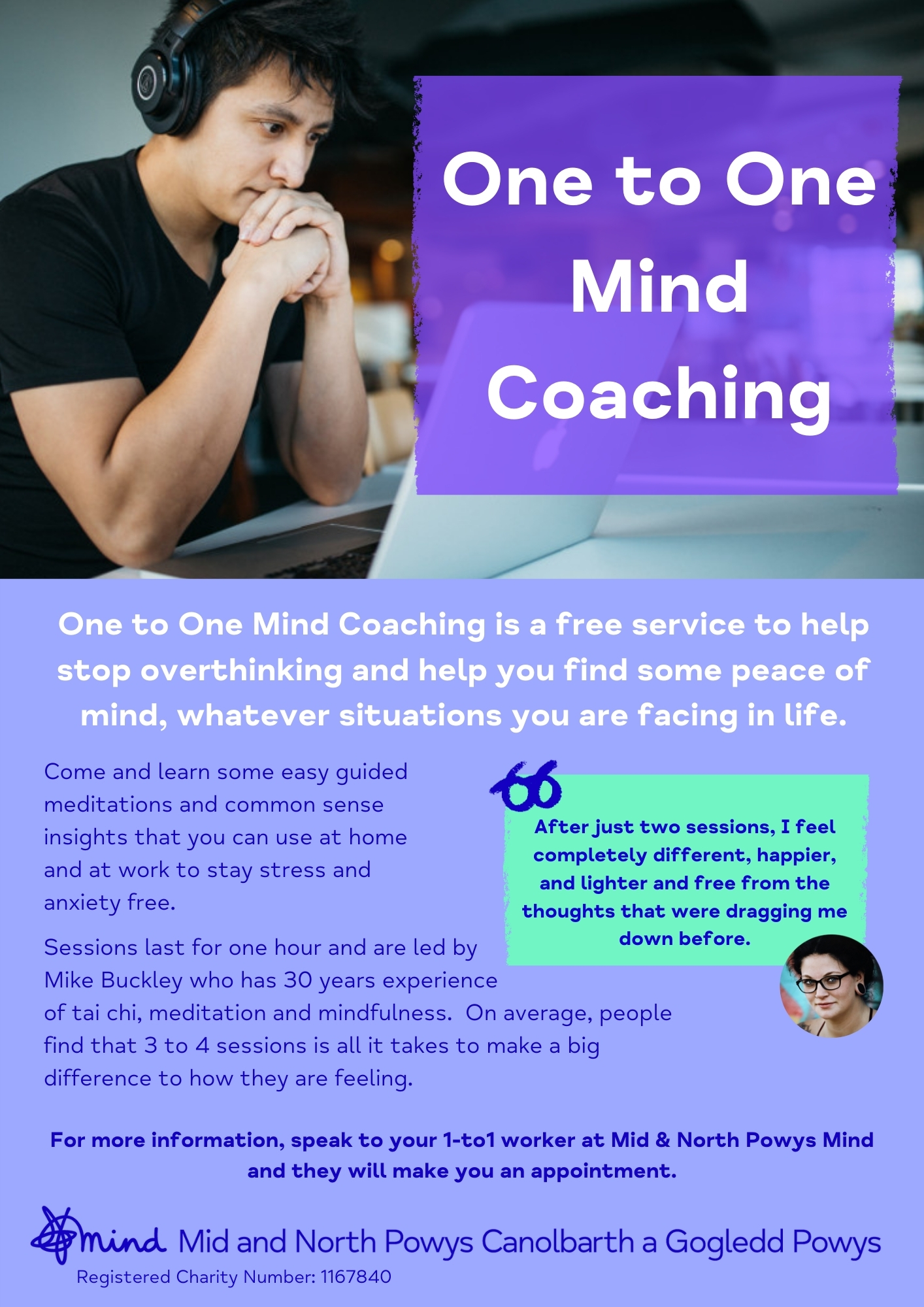 Service Posters – Mid & North Powys Mind